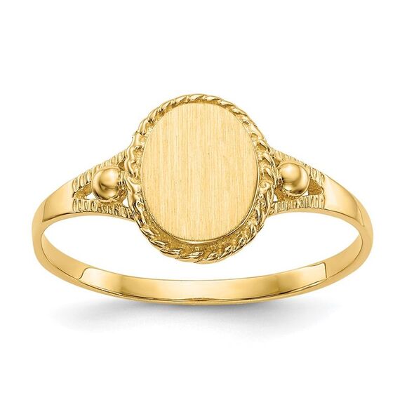 Kazi Luxury | Jewelry | K Yellow Gold S Fancy Signet Ring | Poshmark